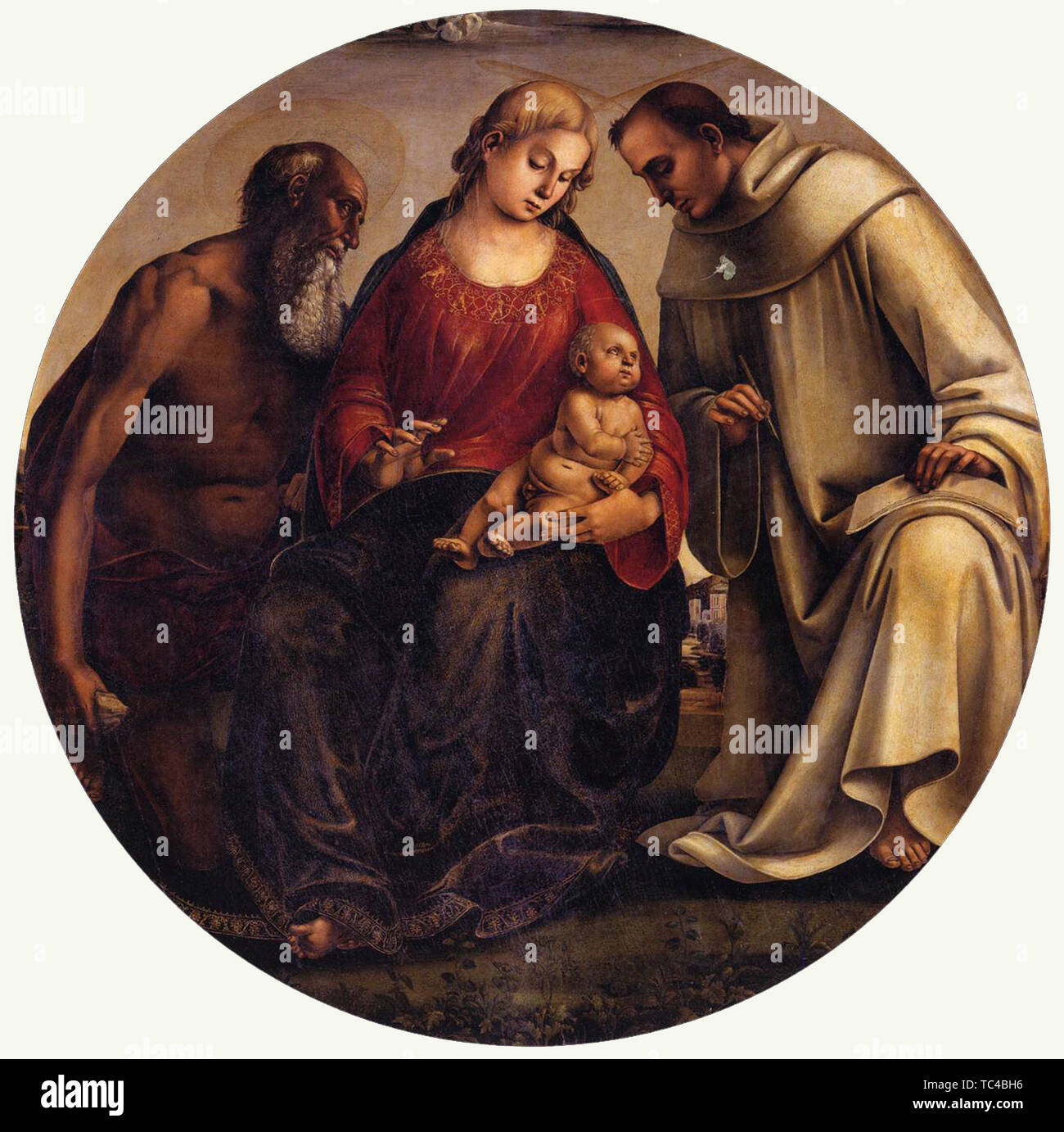 Luca Signorelli - Virgin Child With Sts Jerome Bernard Clairvaux 1493 ...