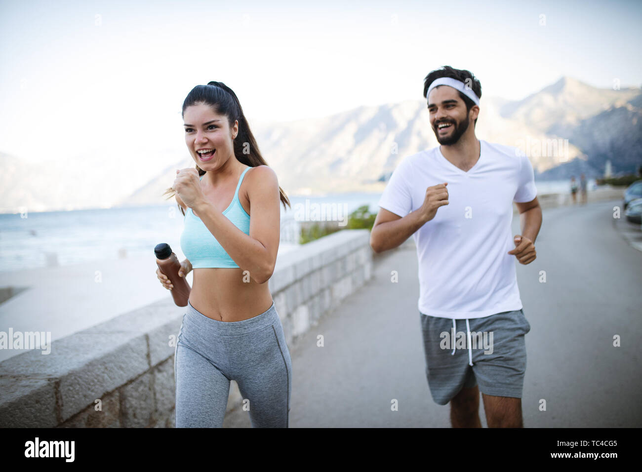 Female athlete running people hi-res stock photography and images - Alamy