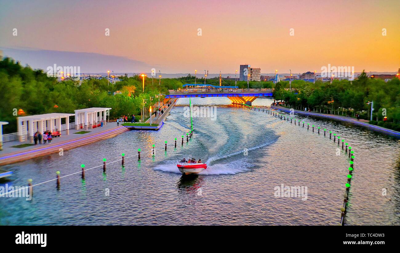 Landscape of the Karamay Stock Photo - Alamy