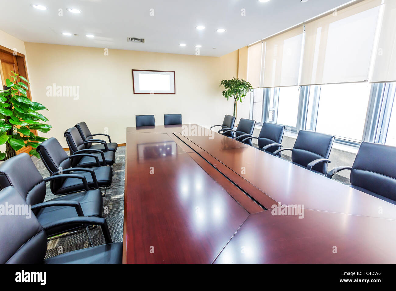 Business meeting room in office Stock Photo - Alamy