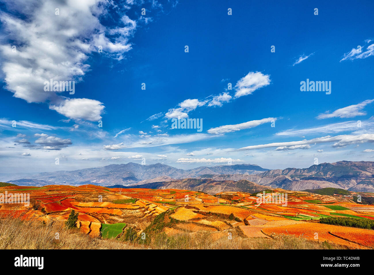 Red Land Scenery of Dongchuan, Yunnan Province Stock Photo - Alamy