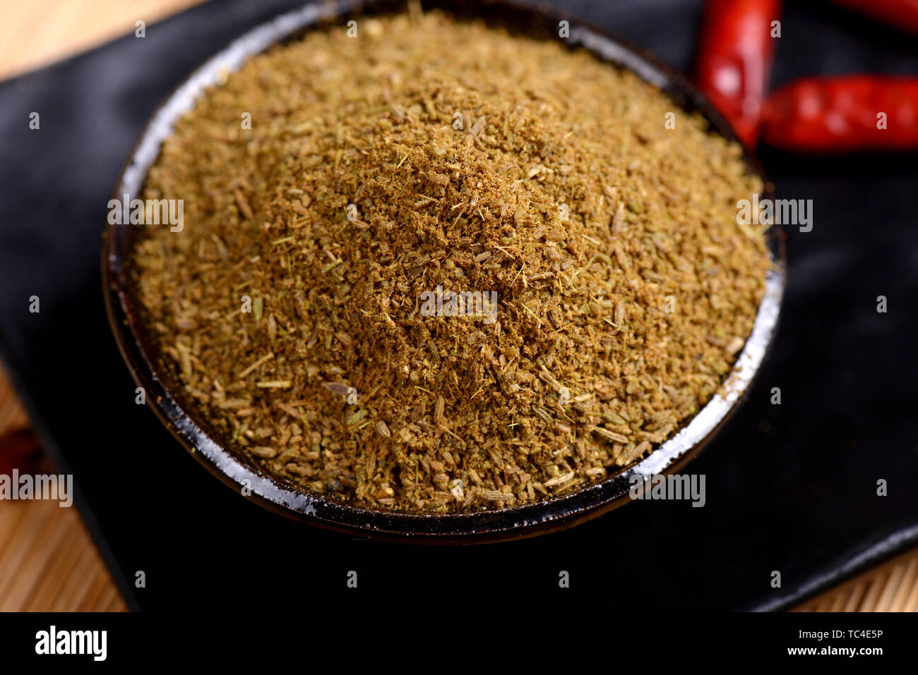 Seasoning chili cumin sesame seeds Stock Photo - Alamy