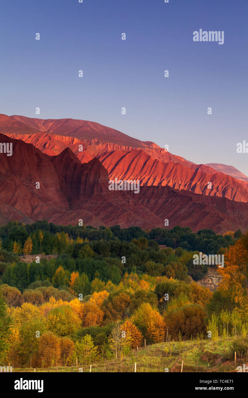 Landscape of Danxia, Xunhua County, Qinghai, China Stock Photo - Alamy