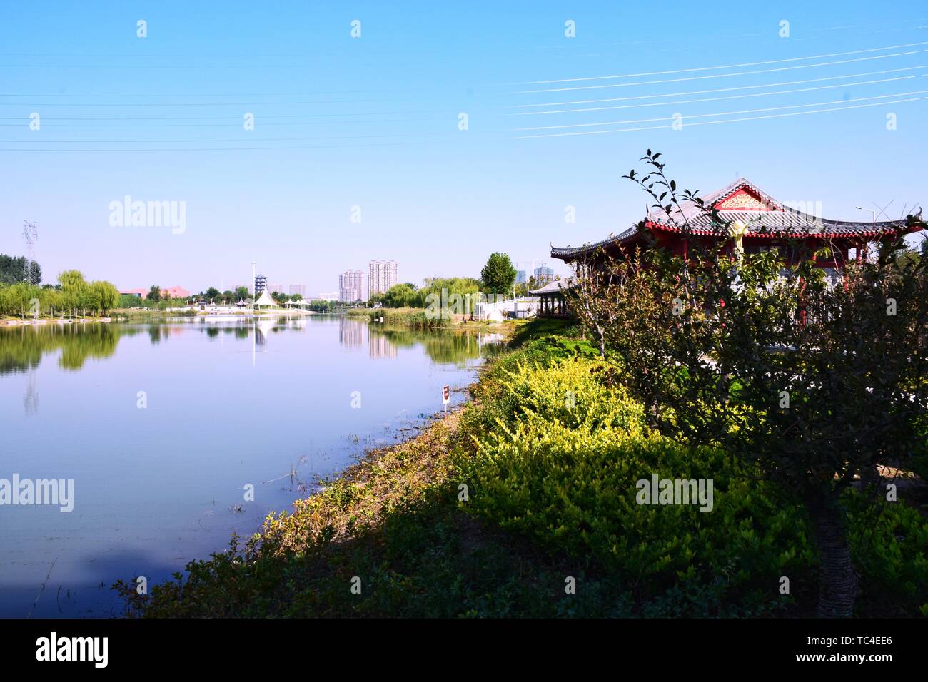 Small town scenery Stock Photo - Alamy