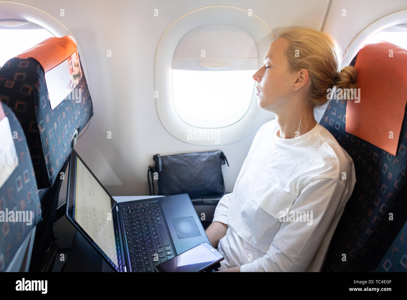 Arm rest plane hi-res stock photography and images - Alamy