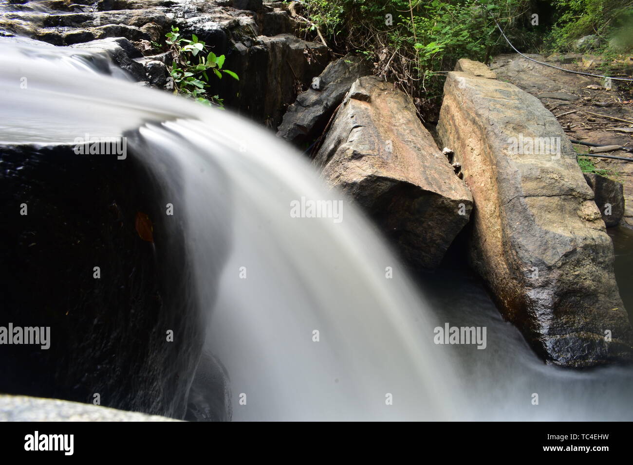 Adukamm Waterfalls and The Pambar River Stock Photo - Alamy
