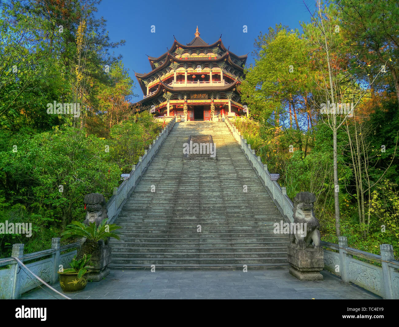 Luo Han Hall, Jinhua Great Buddha Temple Stock Photo - Alamy
