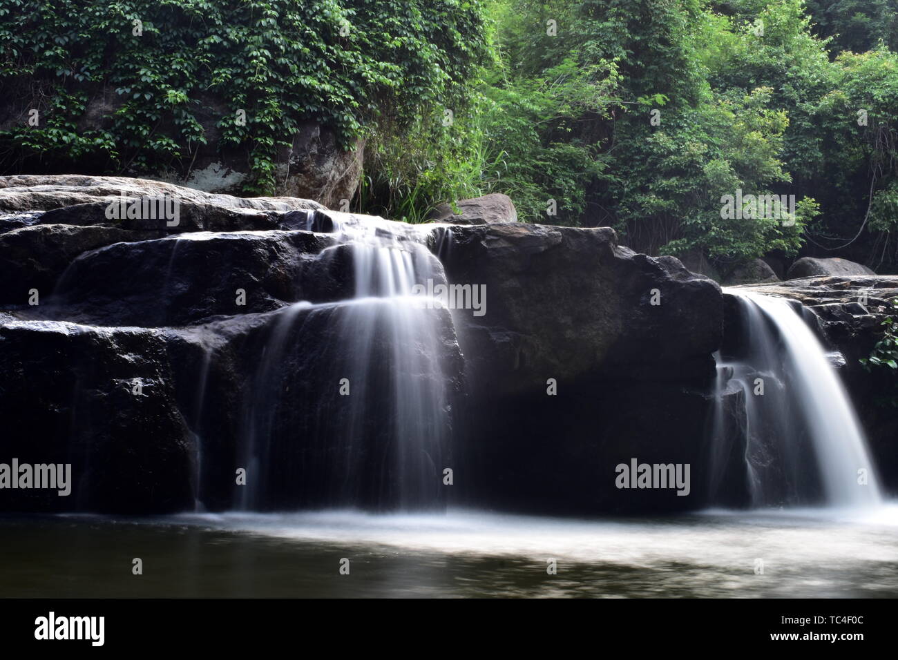Adukamm Waterfalls and The Pambar River Stock Photo - Alamy