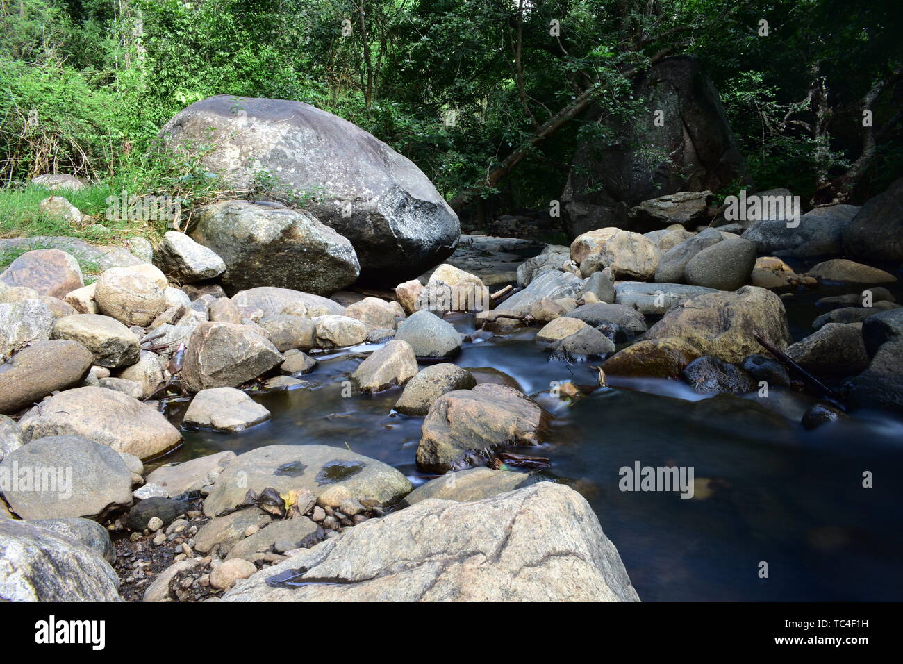Adukamm Waterfalls and The Pambar River Stock Photo - Alamy