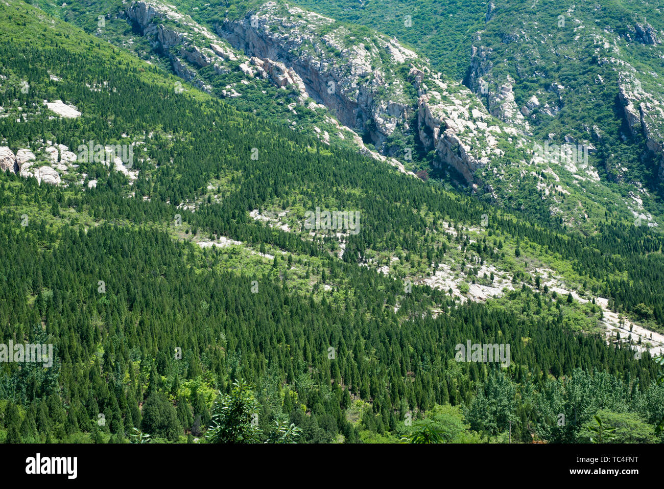 Taisu Mountain Scenic Area in Wuyue Songshan, Dengfeng, Henan Province ...
