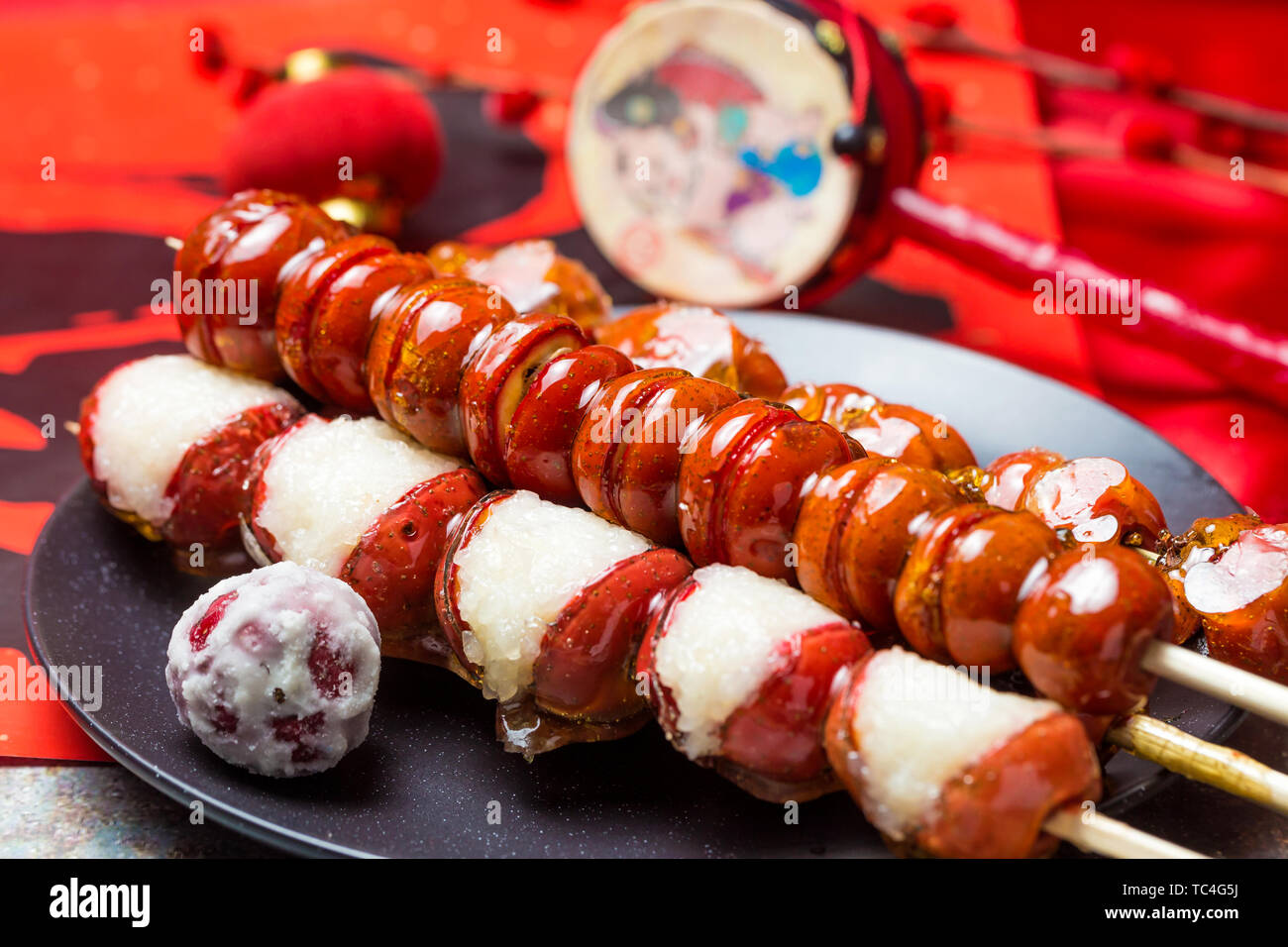 Chinese traditional snack ice sugar gourd Stock Photo - Alamy