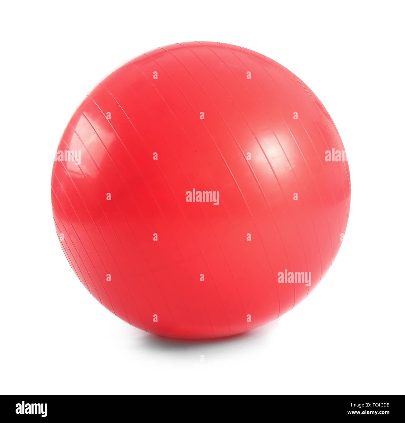 Fitness ball on white background Stock Photo - Alamy