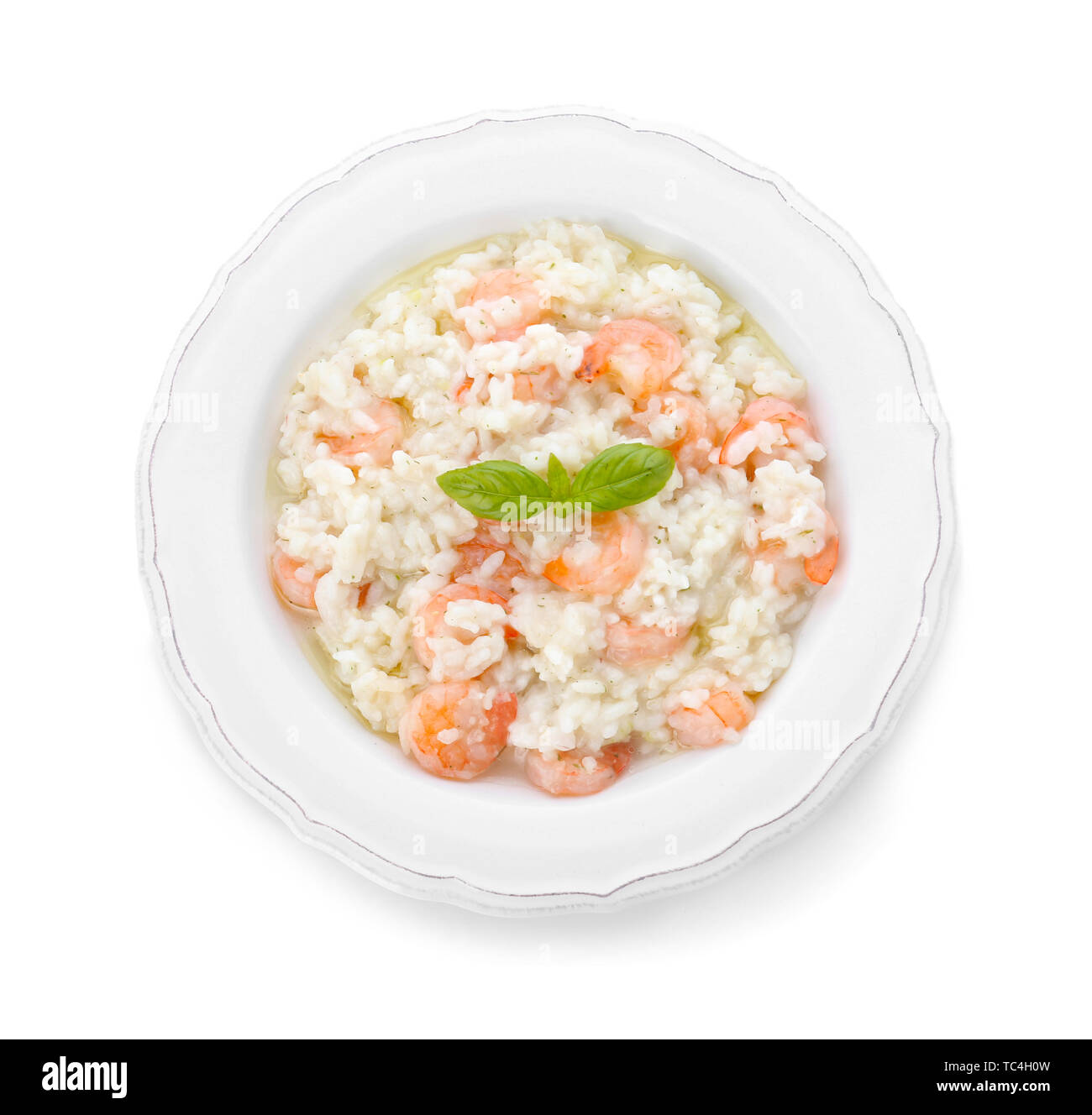 Risotto top view Cut Out Stock Images & Pictures - Alamy
