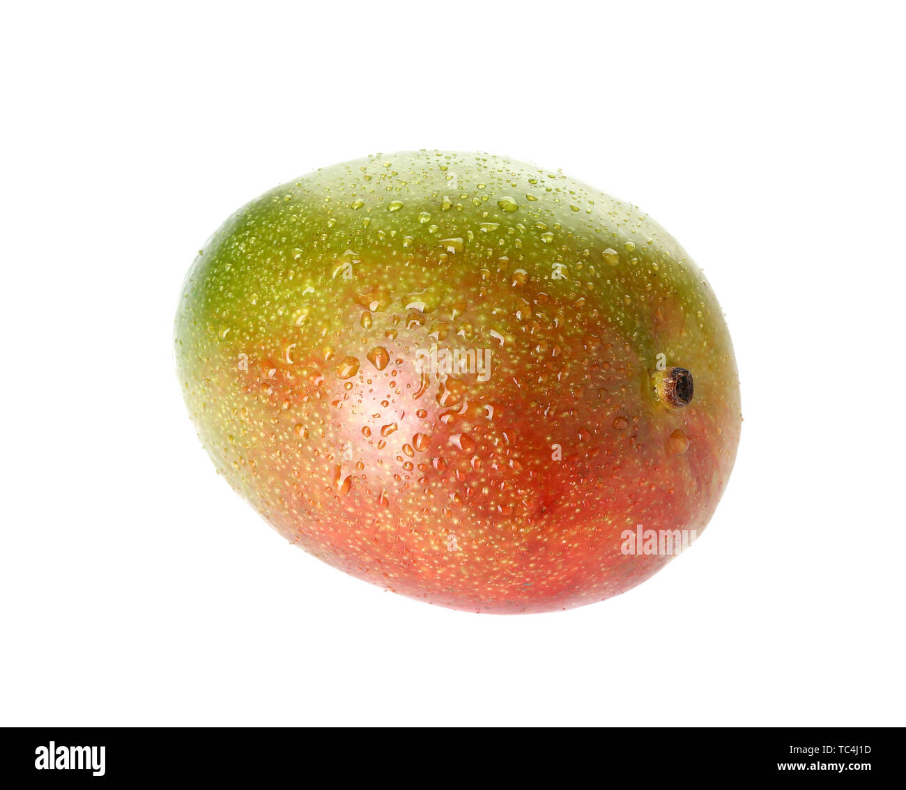 Tasty fresh mango on white background Stock Photo - Alamy