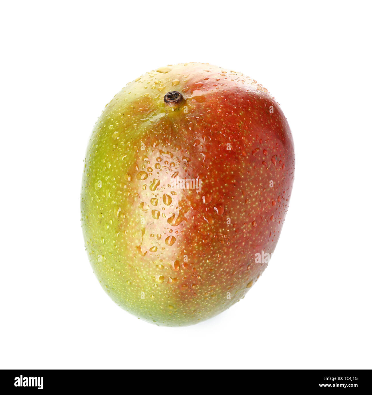 Tasty fresh mango on white background Stock Photo - Alamy
