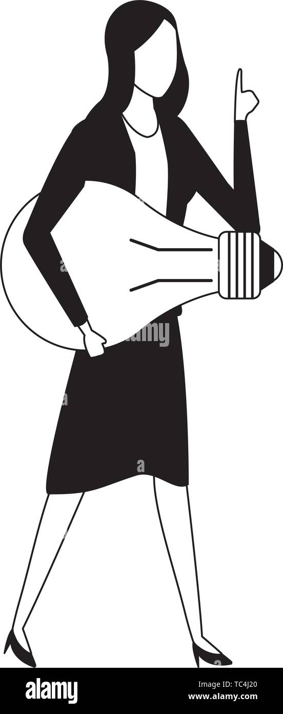 Young businesswoman bright modern Stock Vector Images - Alamy