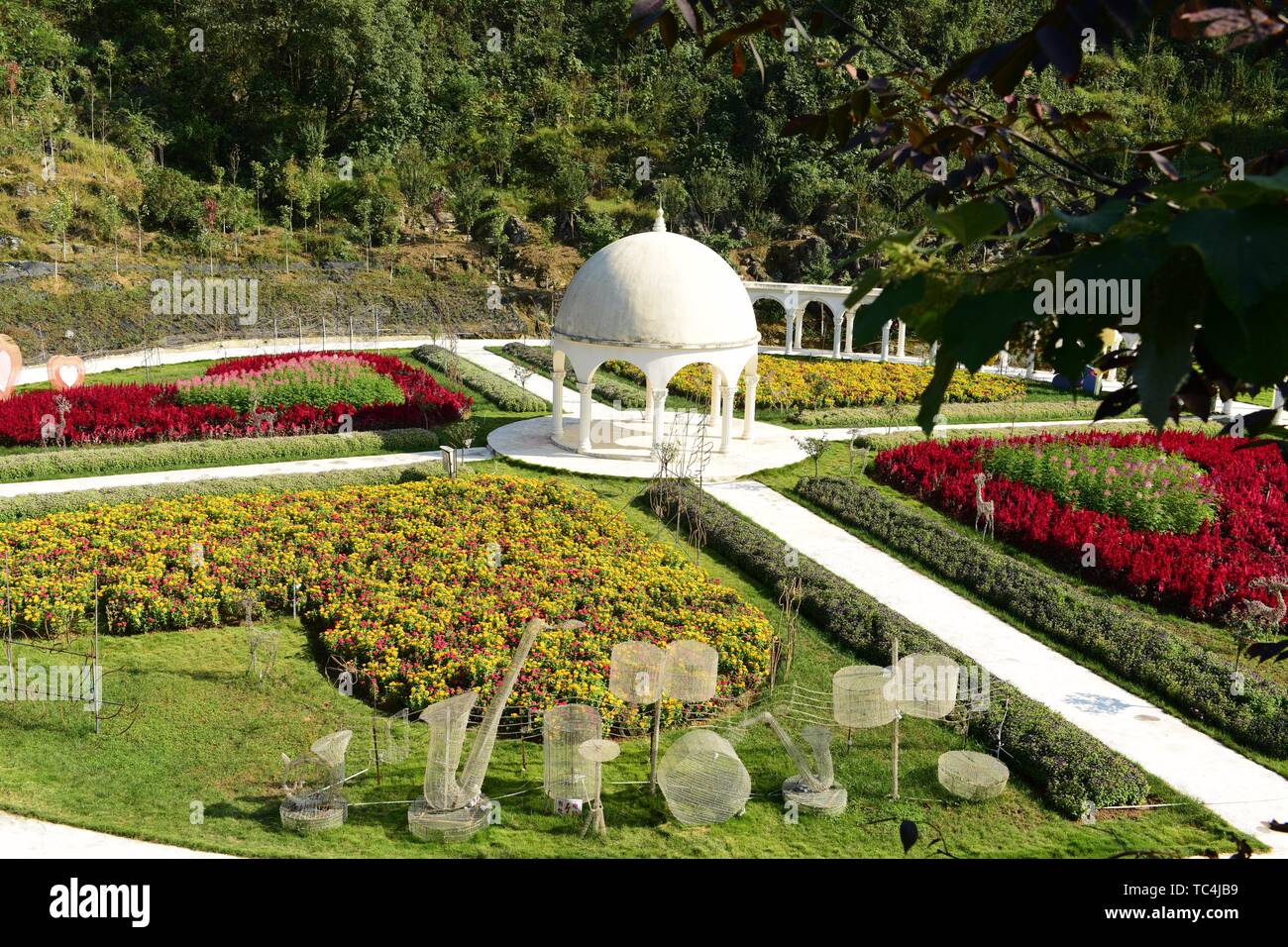 Flower Sea Promenade Stock Photo - Alamy