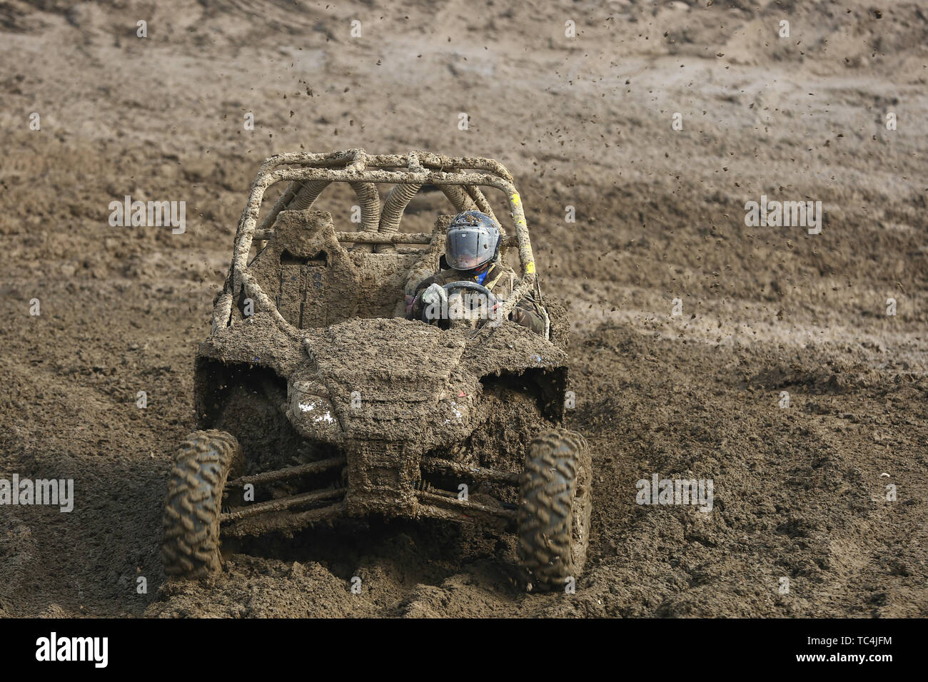 A wonderful moment in the car cross-country rally Stock Photo - Alamy