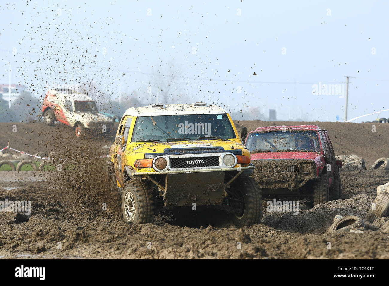 A wonderful moment in the car cross-country rally Stock Photo - Alamy