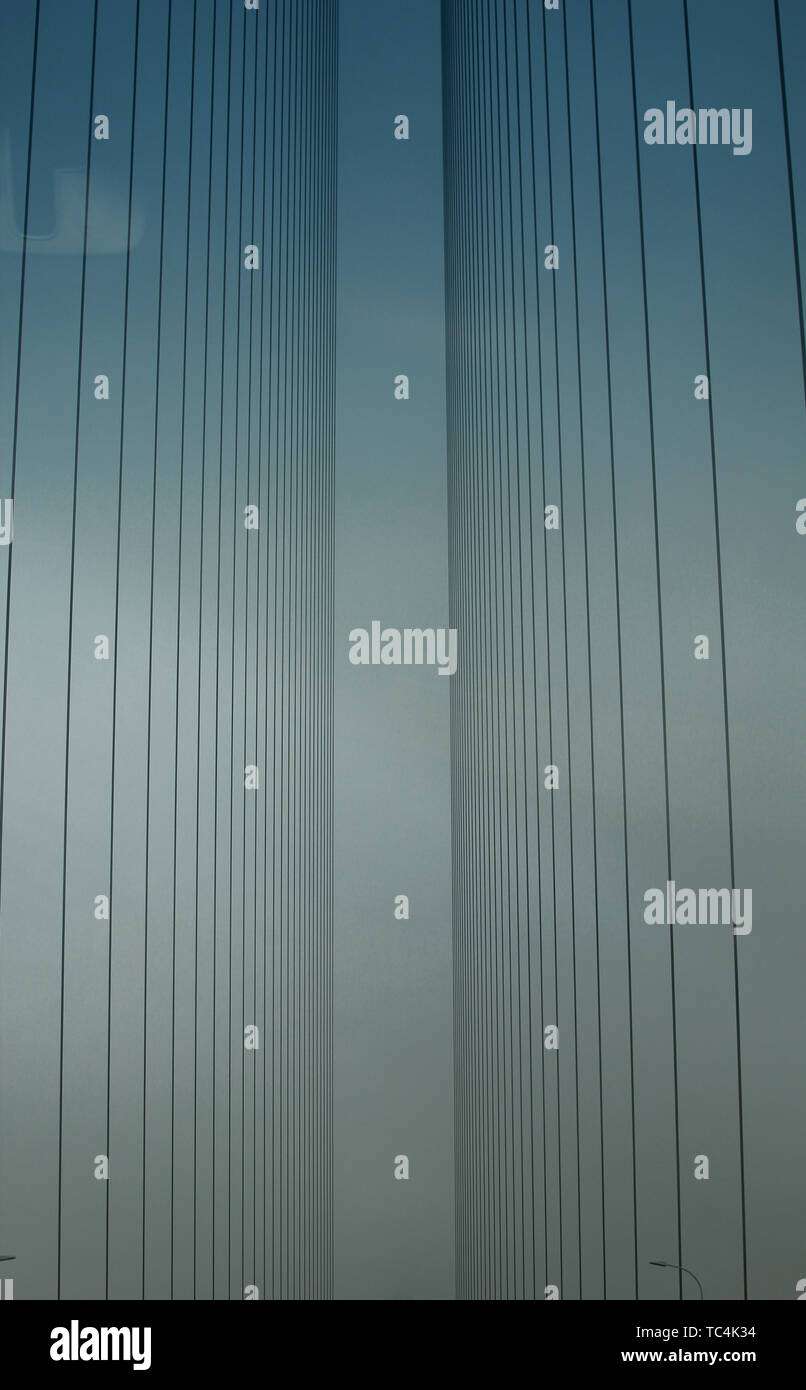 Background Reinforced sky bridge deck Stock Photo - Alamy