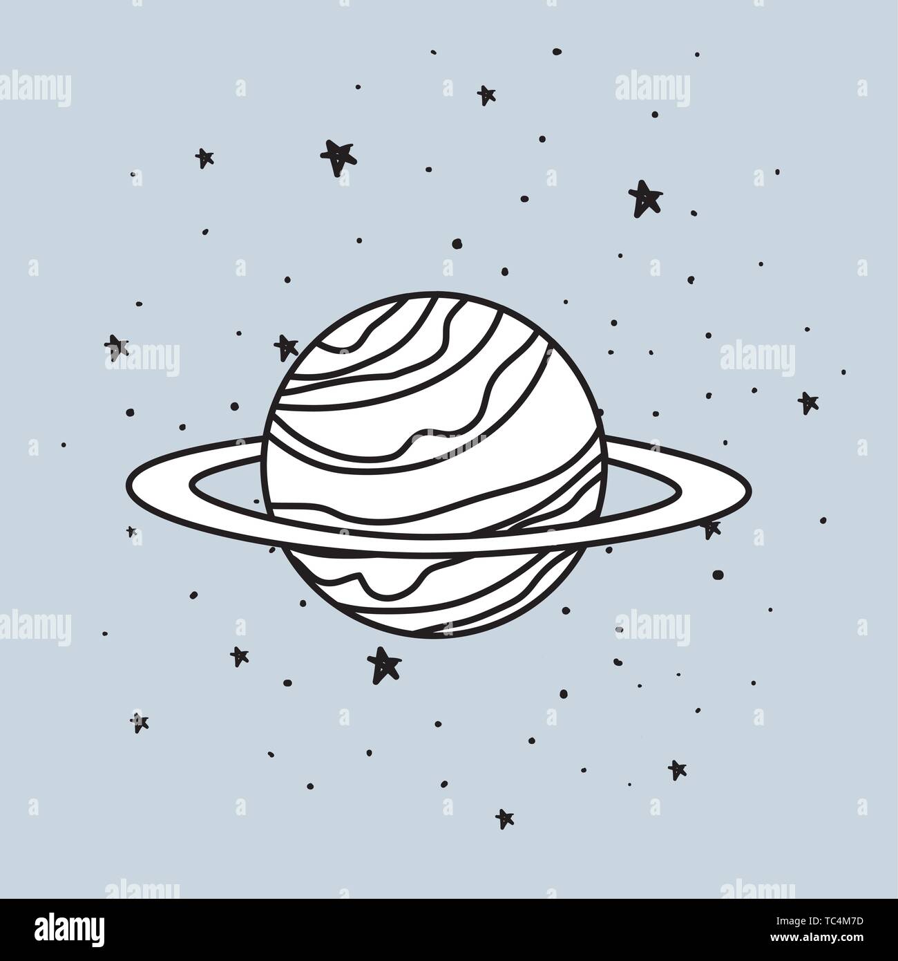 Space planet and stars design vector illustration Stock Vector Image ...