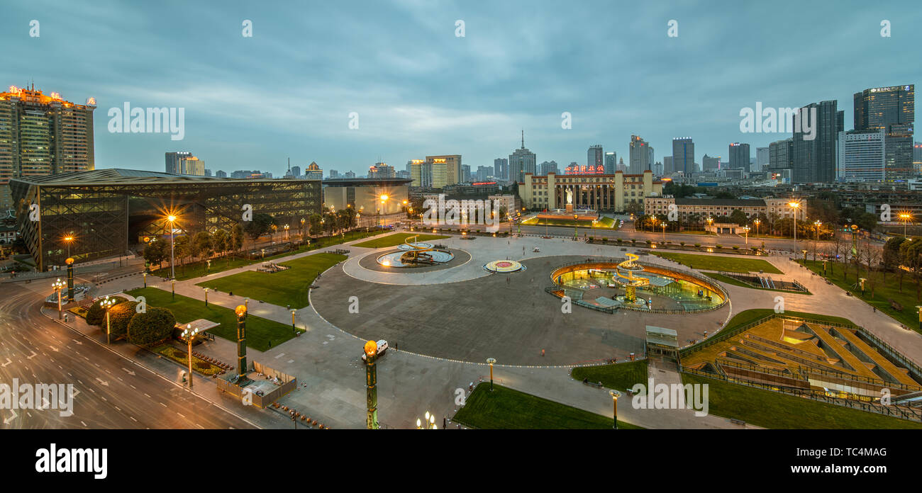 Tianfu Square, Chengdu Stock Photo - Alamy