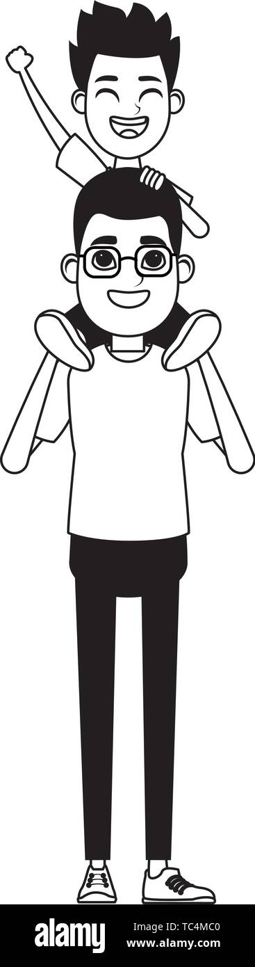 family avatar cartoon character portrait Stock Vector Image & Art - Alamy