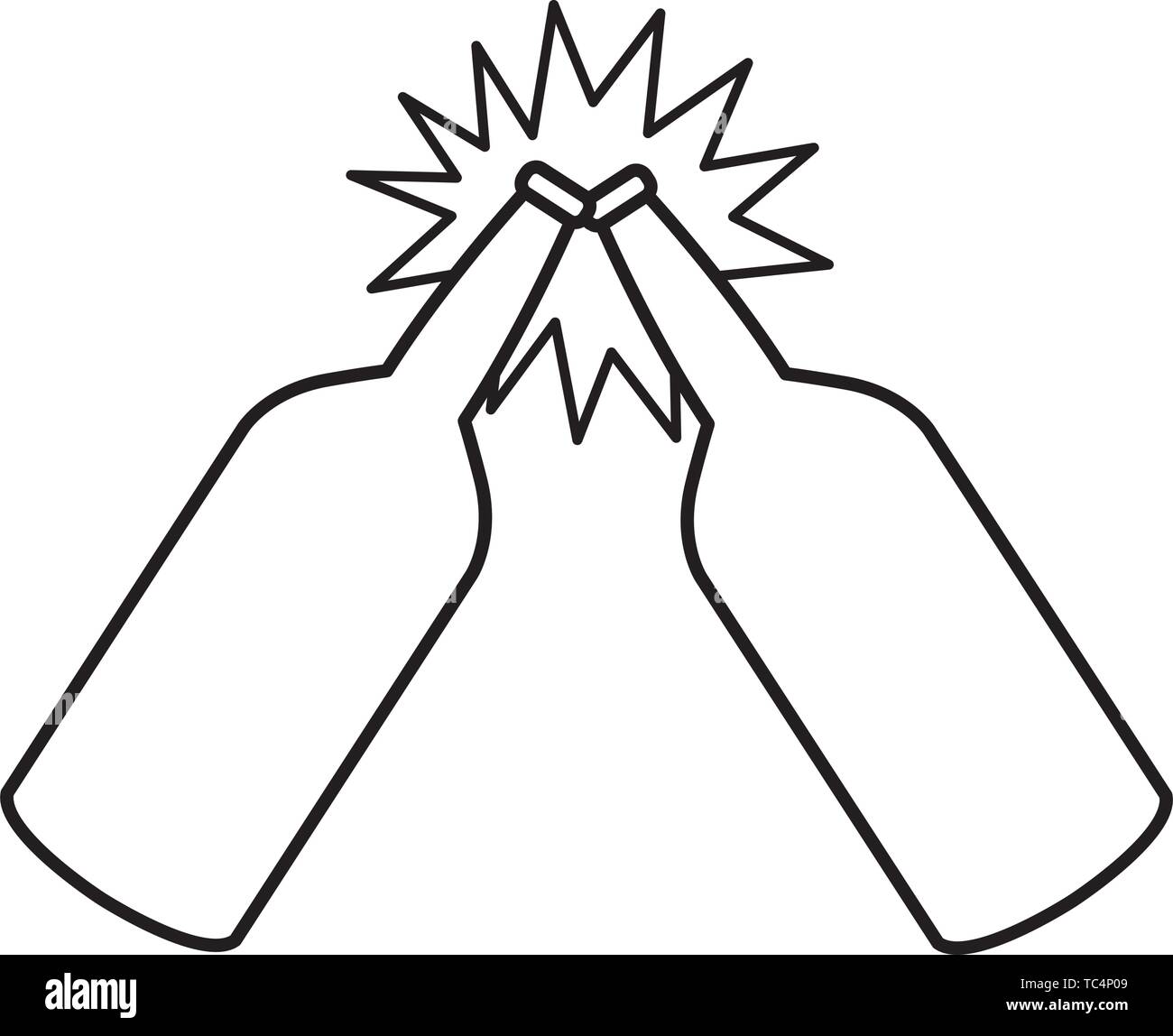 crumpled can icon cartoon isolated black and white Stock Vector Image ...