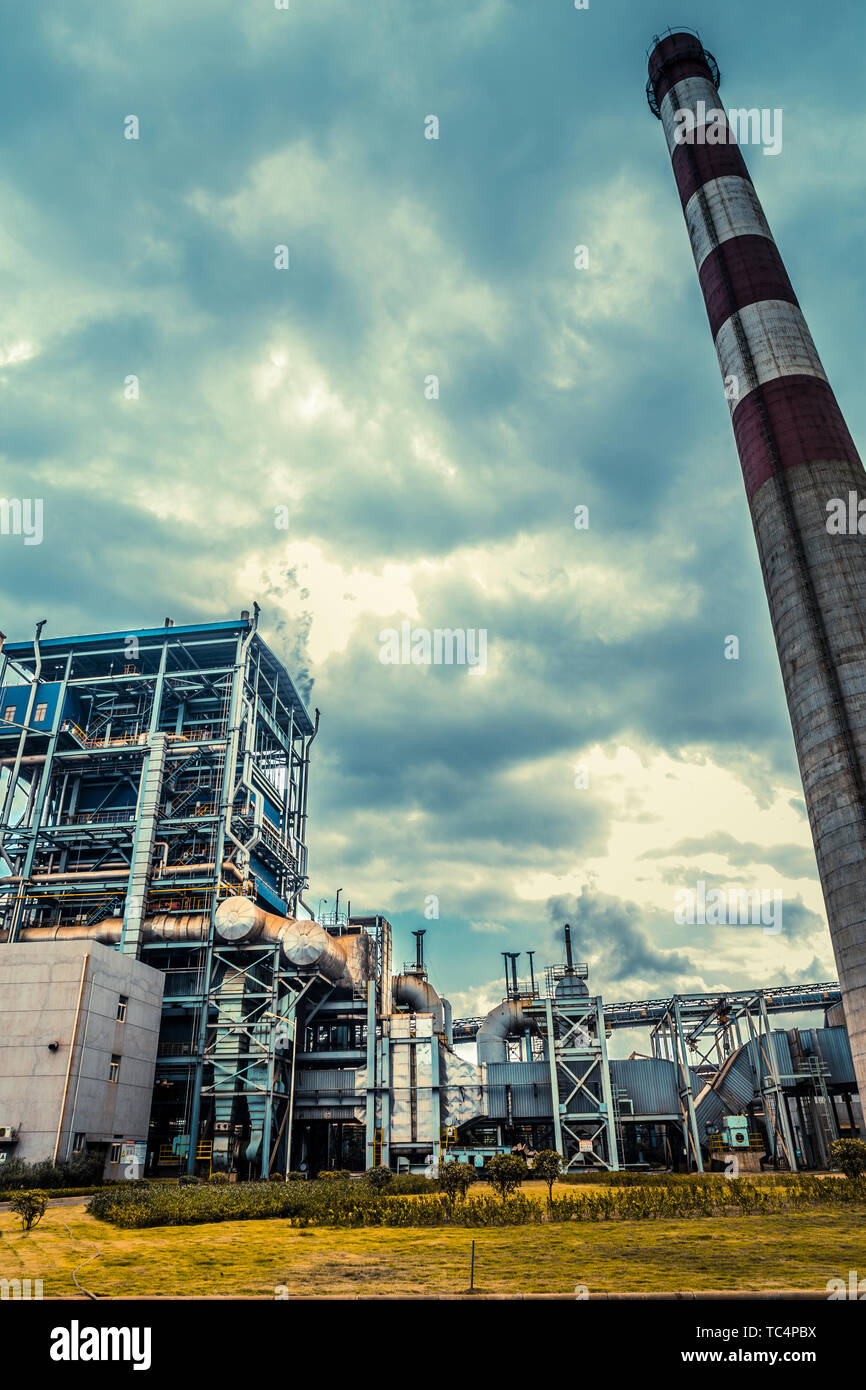 overall view of steel factory Stock Photo - Alamy