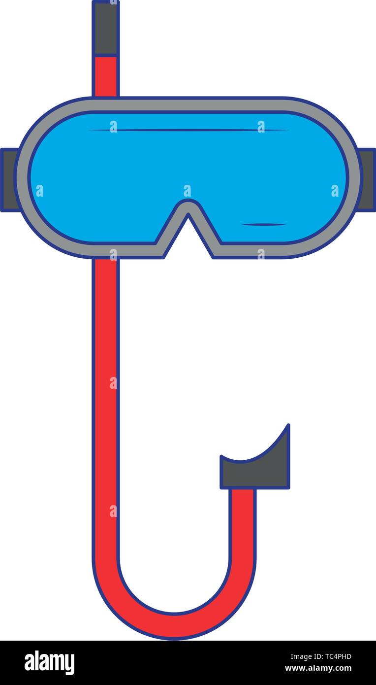 Diving mask summer cartoon isolated Stock Vector Image & Art - Alamy