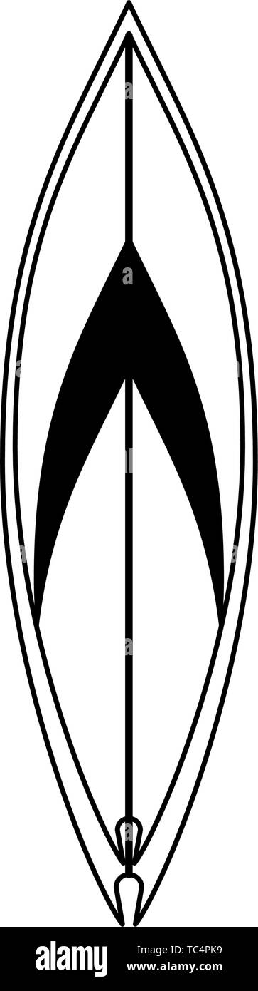 Surfboard equipment sport isolated Black and White Stock Photos ...