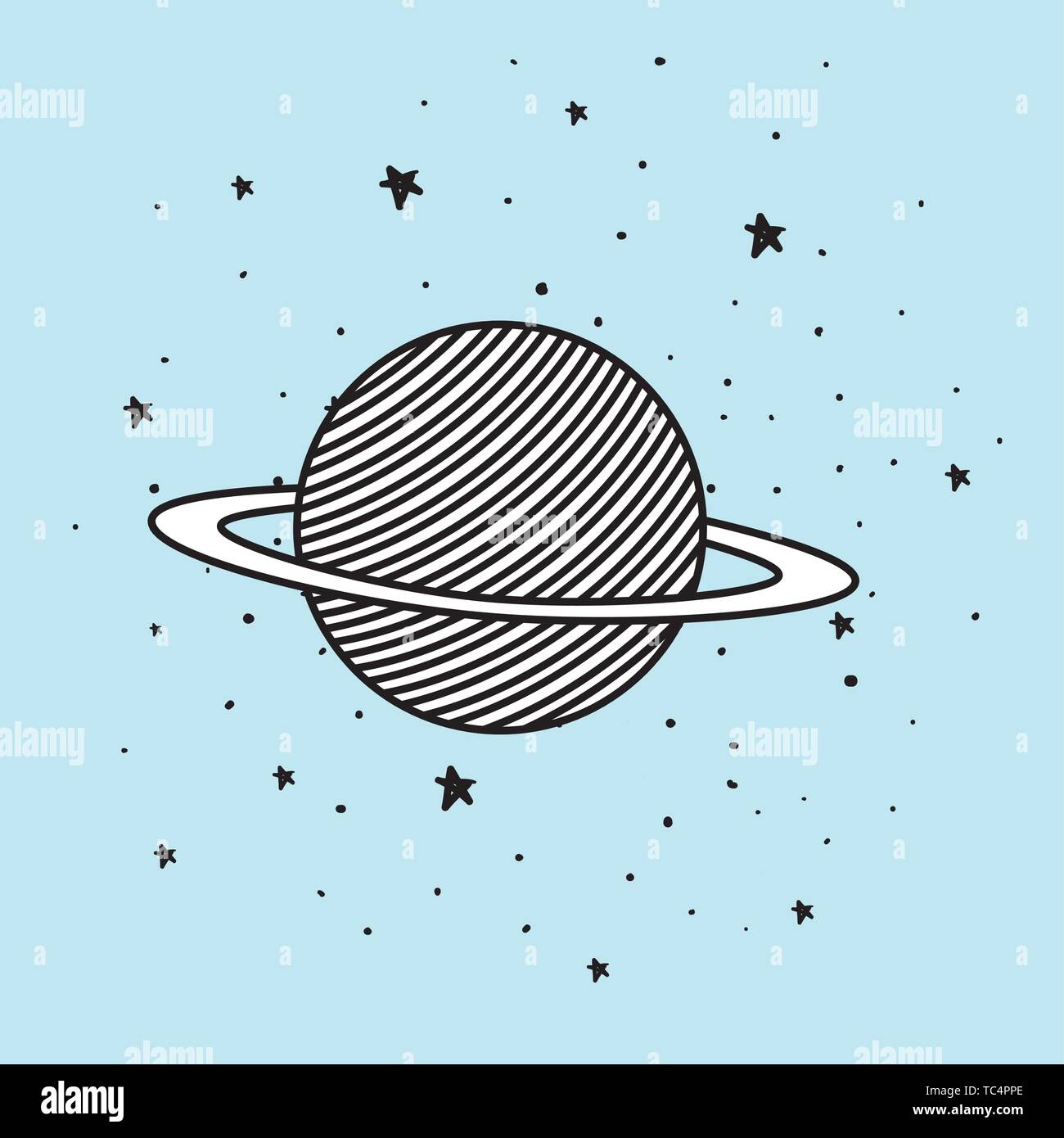 Space planet and stars design vector illustration Stock Vector Image ...
