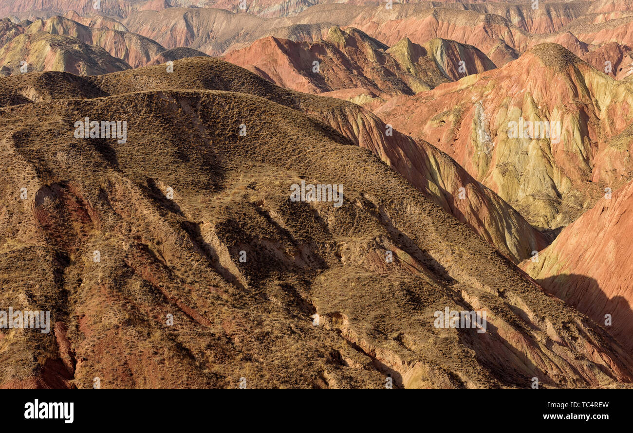 Danxia Landform of Loess Plateau Stock Photo - Alamy