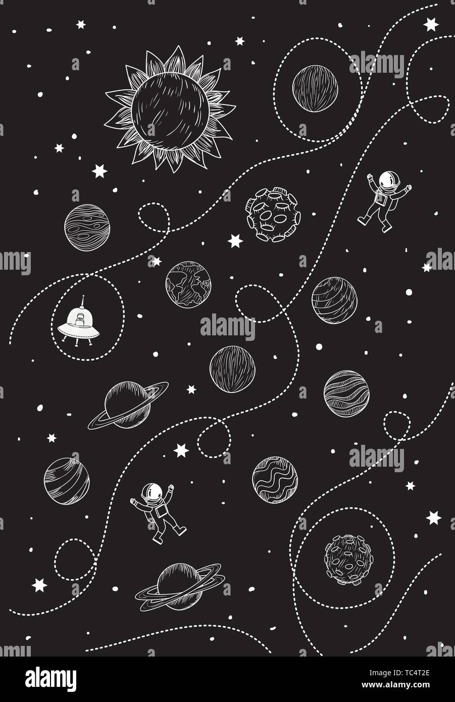 Set of planets draws design Stock Vector Image & Art - Alamy