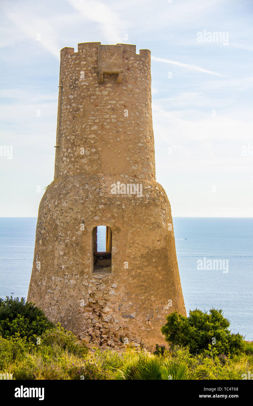 Torre del Gerro tower. Ancient 16th century watchtower on the top of a ...