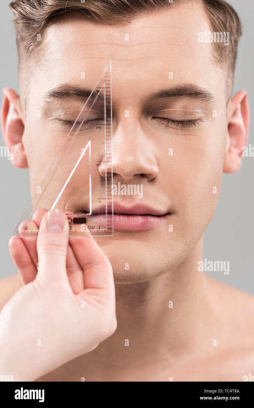 Body measuring ruler hi-res stock photography and images - Alamy