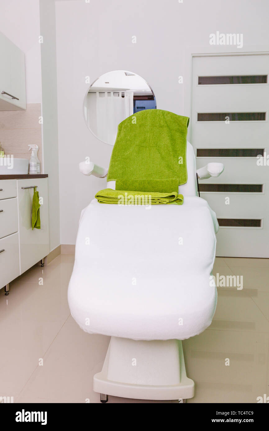 Profession workplace equipment concept. Professional clean chair in ...