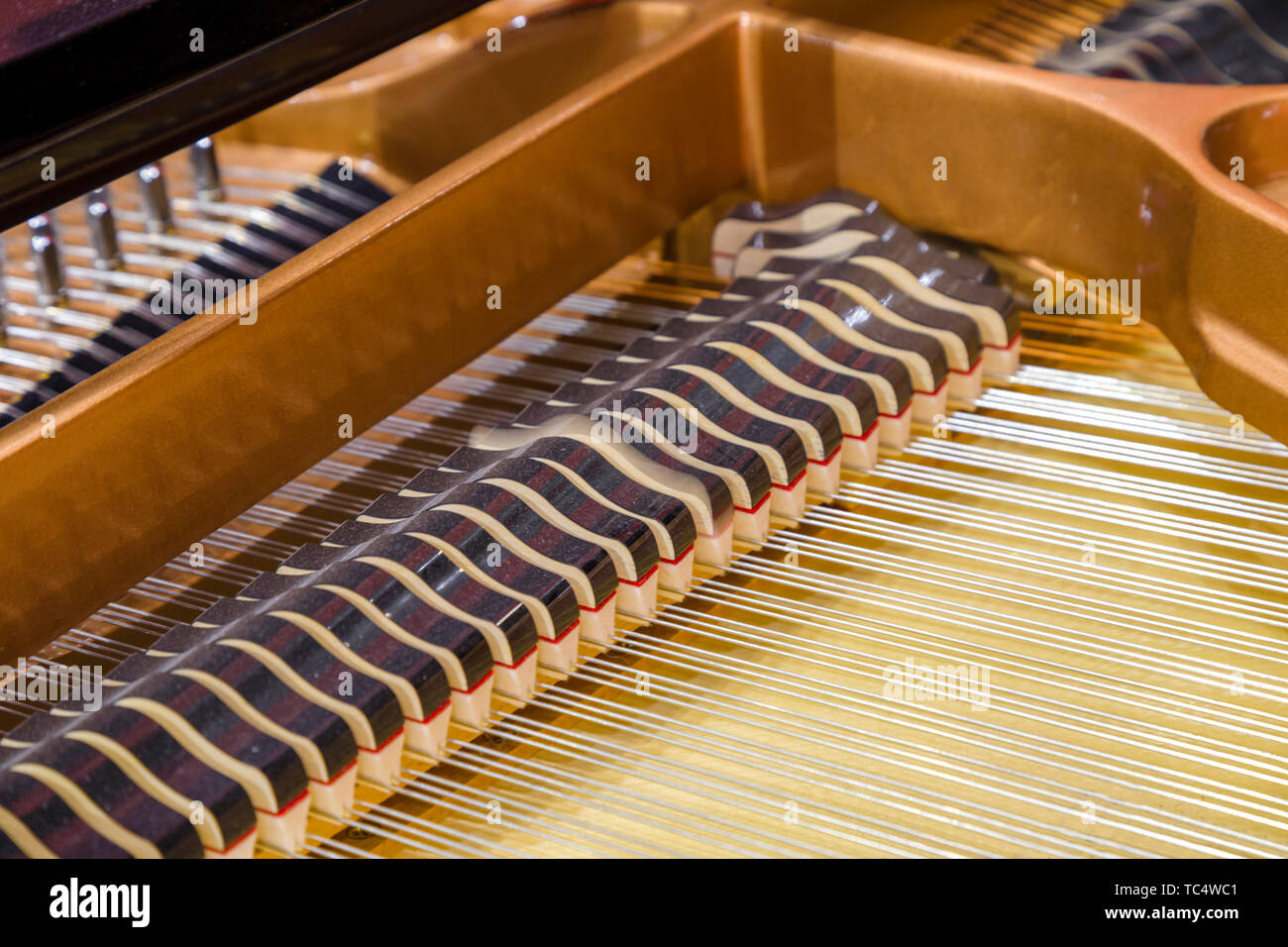 Inside the piano Stock Photo - Alamy