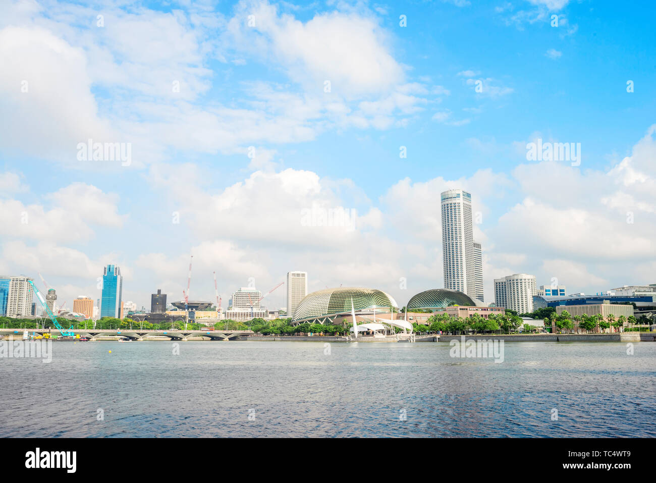 cityscape and skyline of modern city from water Stock Photo - Alamy