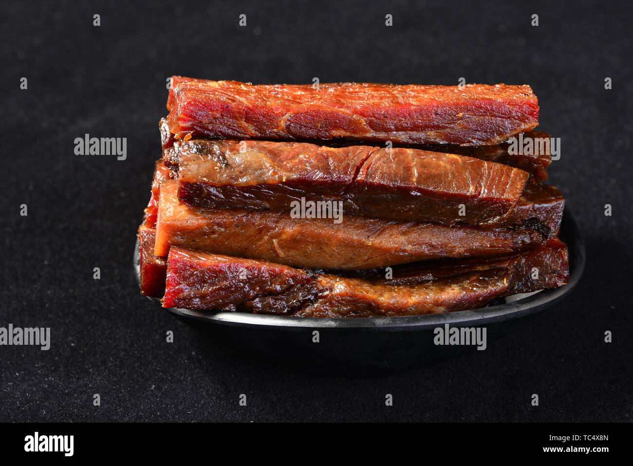 Air-dried hand-torn beef HD picture Stock Photo - Alamy