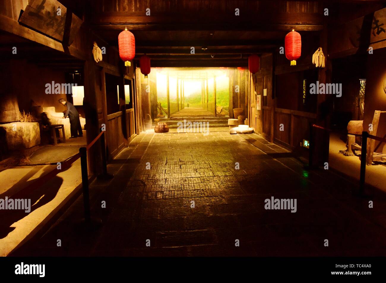 The ancient method of extracting oil Stock Photo - Alamy