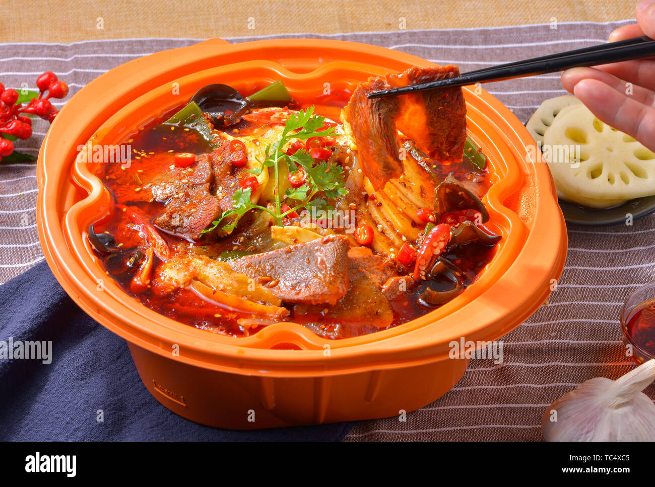Delicious Hot Pot HD Big Picture Stock Photo - Alamy