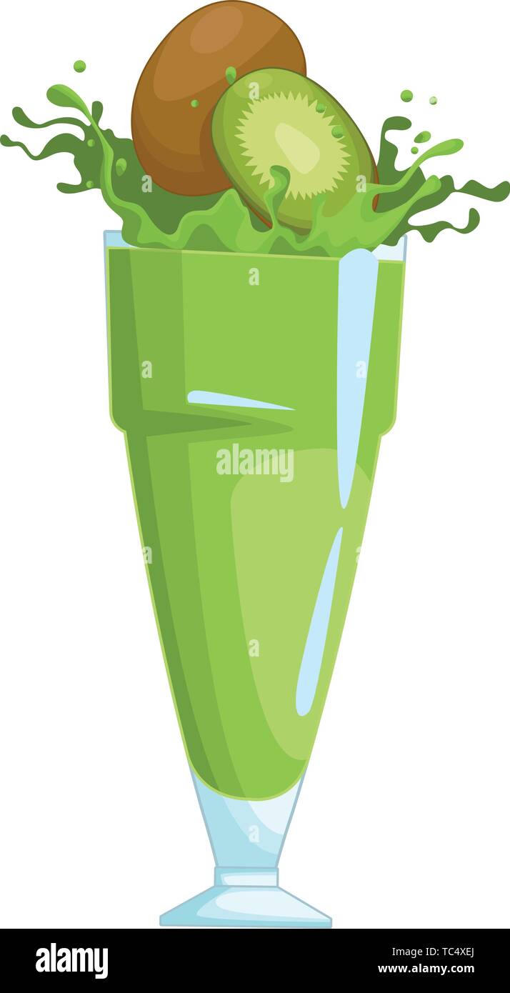 Kiwi splashing refreshment drink cartoon splashing refreshment drink ...