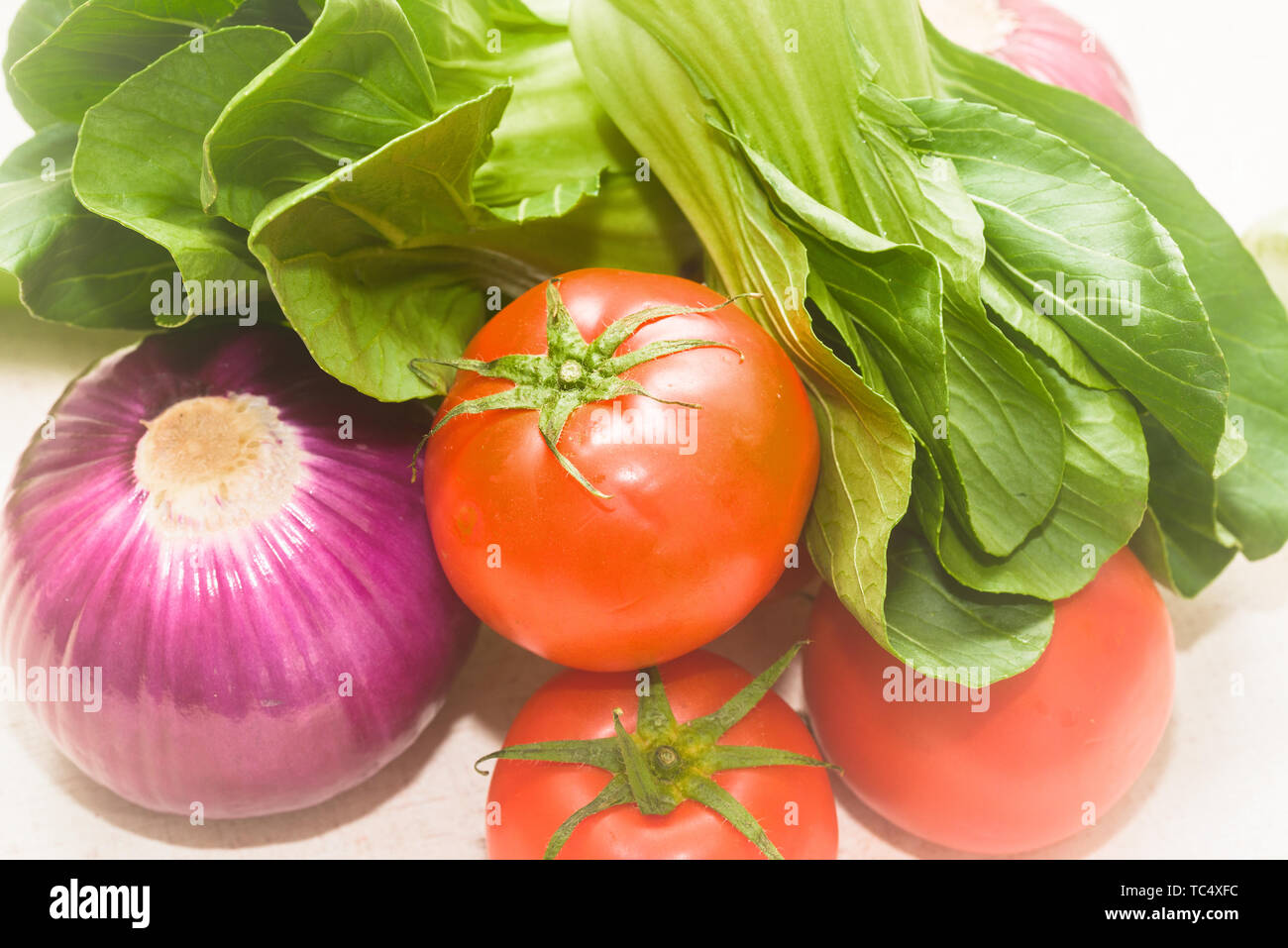 Fresh vegetable shed pat Stock Photo - Alamy