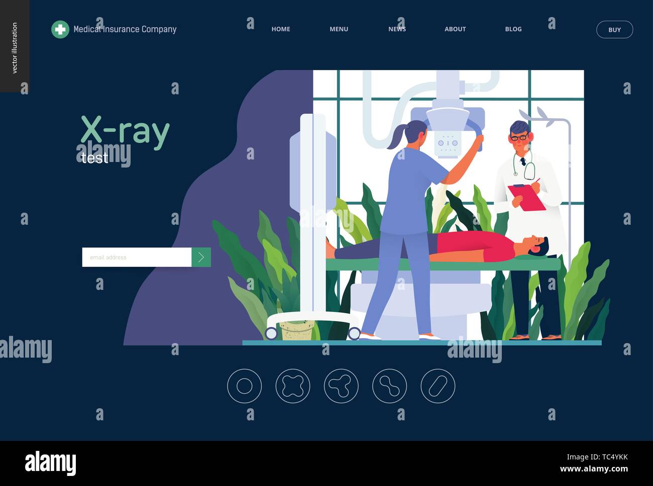 Medical digital radiography system Stock Vector Images - Alamy