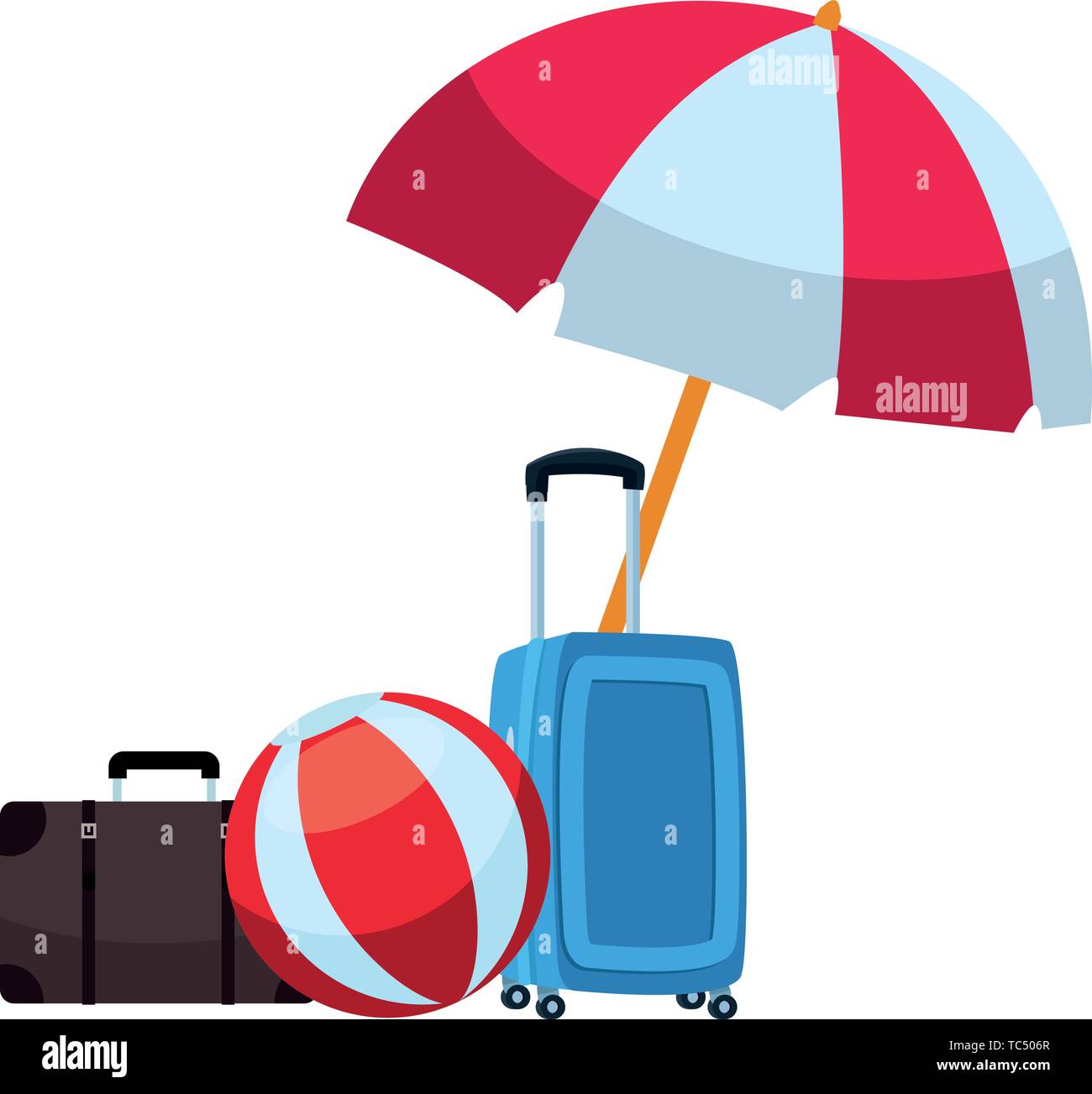 Beach chair under sun Stock Vector Images - Alamy