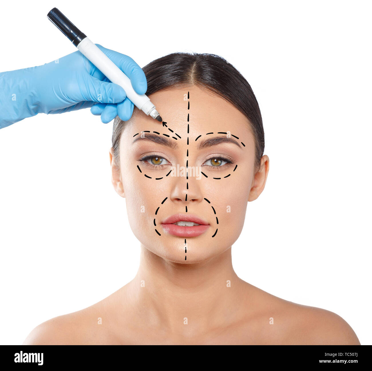 Dotted face and neck hi-res stock photography and images - Alamy