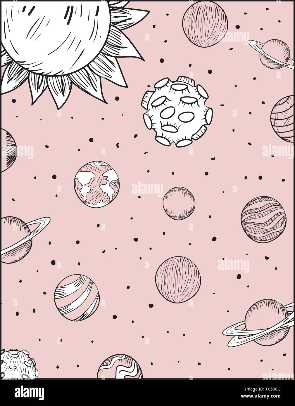 Set of planets draws design Stock Vector Image & Art - Alamy