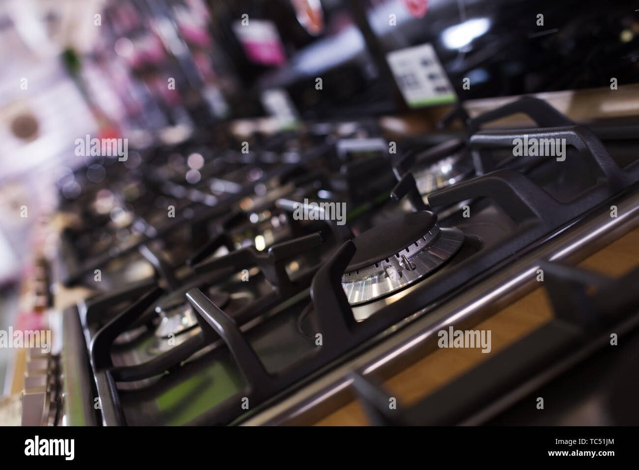 Assortment of the kitchen appliances at household store Stock Photo - Alamy