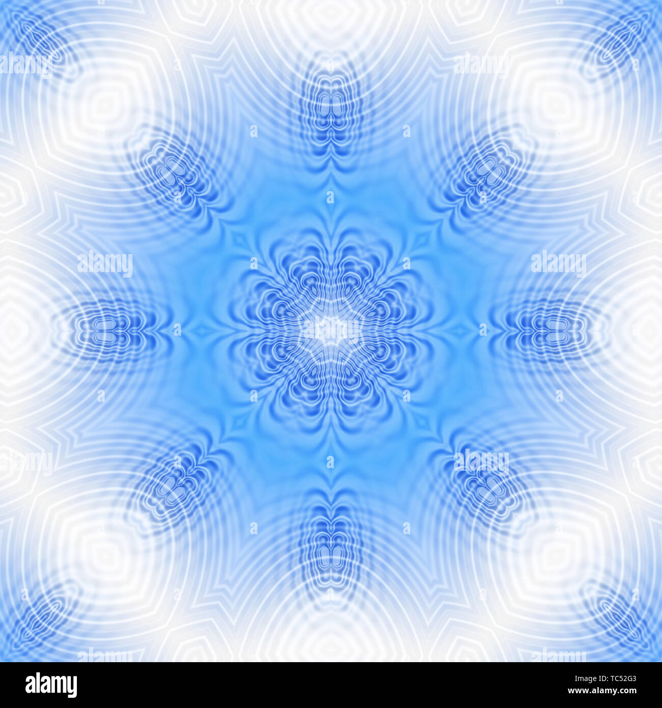 Blue and white background with abstract concentric pattern Stock Photo ...